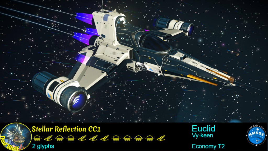 White & Metal Horizon Stubby Fighter, You only need the first 2 glyphs ...