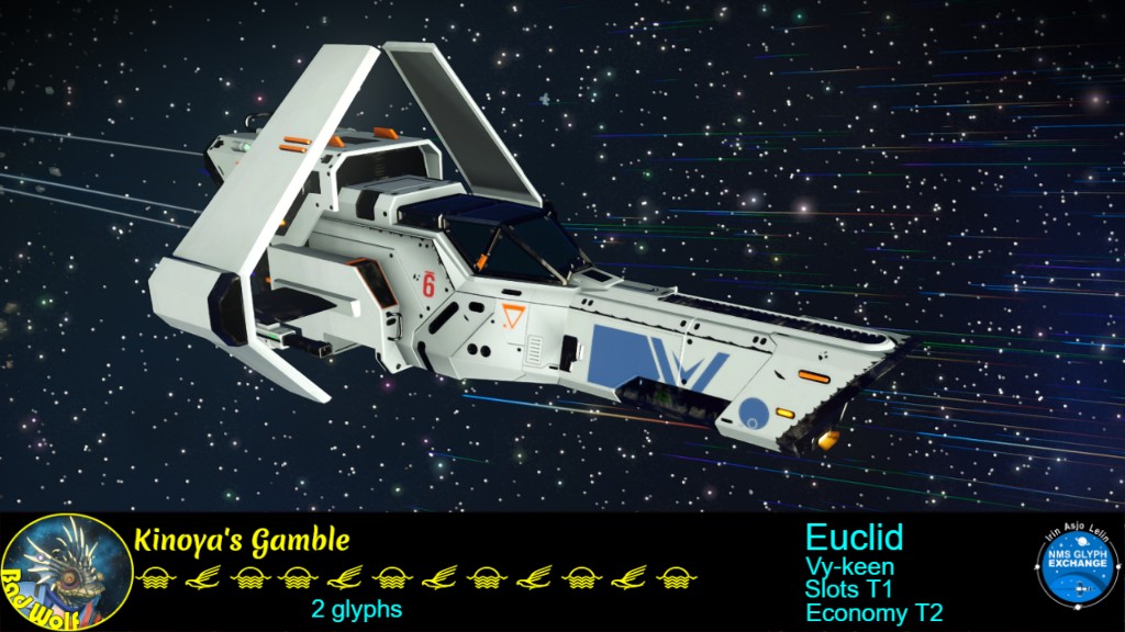 Bright White Quasar Viper Fighter, You only need the first 2 glyphs : r ...